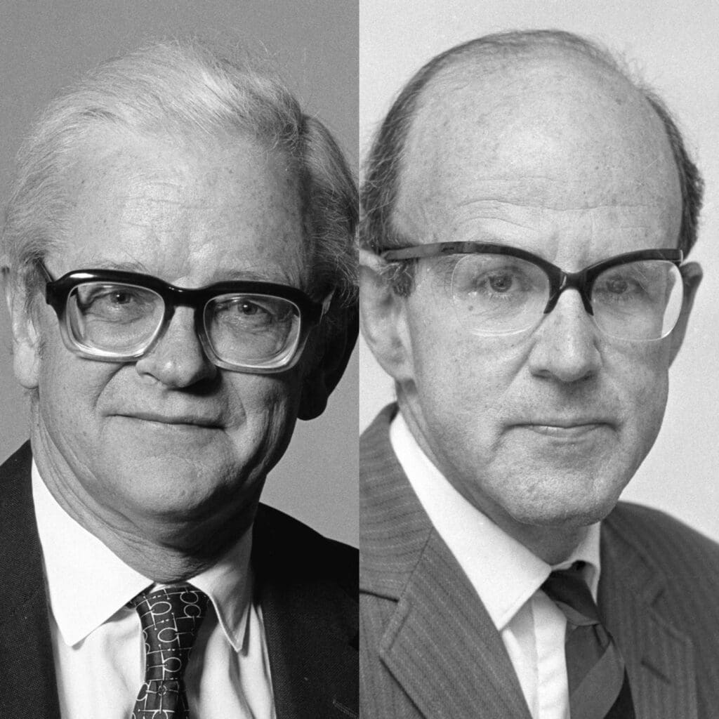 1962: John Kendrew & Max Perutz | MRC Laboratory of Molecular Biology